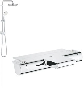 Set vanová baterie Grohe Grohtherm 2000 34464001, sprchová sada Grohe New Tempesta 26381001