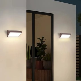 BRILAGI - LED RGBW Venkovní nástěnné svítidlo TRIANGLE 1xE27/12W/230V hnědá IP65