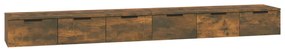 vidaXL Nástěnné skříňky 2 ks kouřový dub 102x30x20 cm kompozitní dřevo