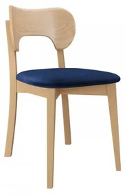 Čalouněná jídelní židle KT64, Potah: Magic Velvet 2250, Barva dřeva: buk