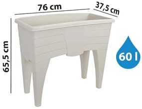 ALFIstyle Sadbovač/pařeniště s čirým víkem, výška 76cm, černá