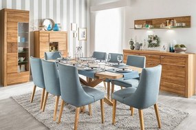 Casarredo - Komfort nábytek Designová jídelní židle FARINI, Carabu výběr barev, (2ks) | barva: szy-dub-čokoládový,potah: carabu 110