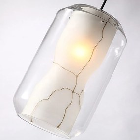 Toolight - závěsné svítidlo MARBLE E27 60W APP909-1CP, mramorový efekt, OSW-06675