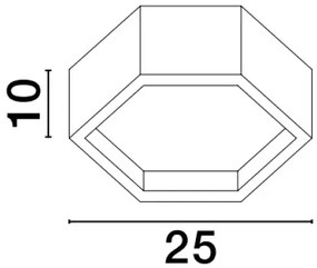 Designové stropní svítidlo Samba 10 černé