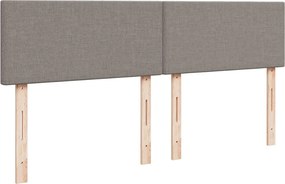Box spring postel s matrací taupe 200x200 cm textil 3288292