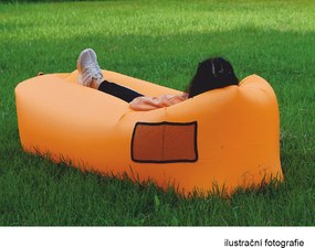 Nafukovací sedací vak/lazy bag, modrá, LEBAG