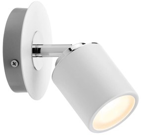 Paulmann 66717 Tube IP44, bílé nástěnné svítidlo, 1x10W LED GU10, výška 13,8cm