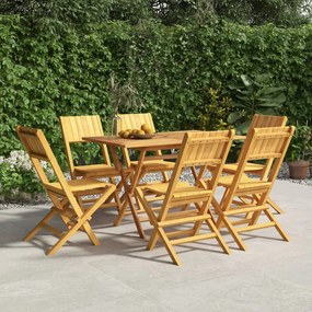 Skládací zahradní židle 6 ks 47x61x90 cm masivní teakové dřevo,  3155059