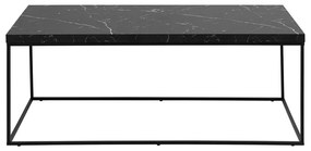 Konferenční stolek Barossa 110 cm černý mramor/černý