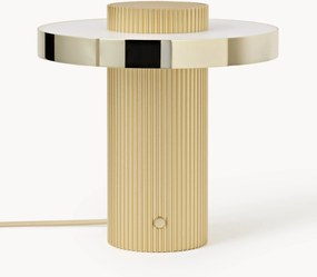 Malá stolní LED lampa's vlnitou podstavou Elna