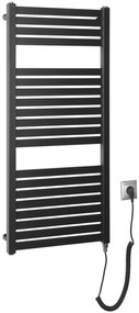 Aqualine - Topné těleso Tondi-E 45x97 cm, 300 W, matná černá DE456T