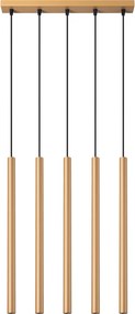 Sollux Lighting Závěsná lampa PASTELO 5L zlatá