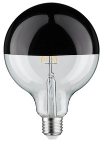 Paulmann 28680 LED žárovka s lesklým černým vrchlíkem, 6,5W LED 2700K E27 stmívatelná, výška 17,4cm