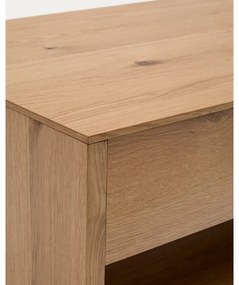 Konferenční stolek v dekoru dubu v přírodní barvě 60x120 cm Alguema – Kave Home