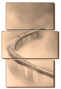 Obraz na plátně - Most v mlze - obdélník 7275FC (105x70 cm)