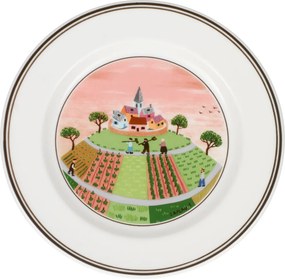 Villeroy&Boch Villeroy & Boch Design Naif talíř na pečivo Vesnička, 17 cm
