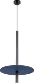 Sollux Lighting Závěsná lampa FELTRO 1 černá/tmavě modrá