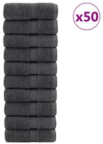 Prémiové ručníky pro hosty SOLUND 50 ks antracitové 30x50 cm 600 g/m² 137155