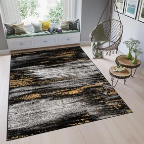Kusový koberec PP Prince černožlutý 180x250cm