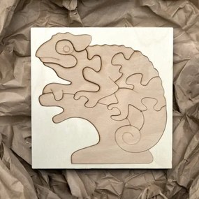 copy of Dvoubarevná dřevěná montessori vkládačka pro děti - Chameleon BUK | SENTOP H014-B