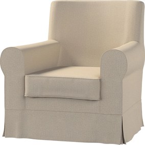 Potah na křeslo IKEA Ektorp Jennylund barva béžová látka pletený vzor