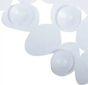 MSV Protiskluzová podložka do vany GALETS bílá / PVC / 35 x 68 cm