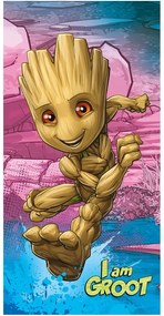 Bavlněná dětská osuška 70x140 cm Groot "I am groot" – Jerry Fabrics