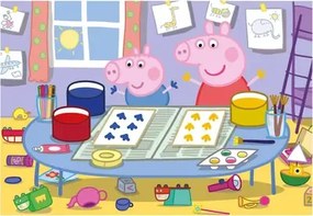 DINO Puzzle Prasátko Peppa: Výtvarník / 24 dílků / od 3 let