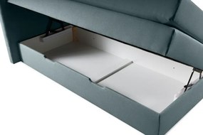 Kontinentální boxspring postel AMBER, 200x180, tyrkysová (barell 72)