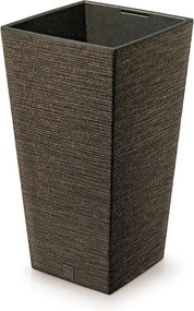 PRO Květináč FURU SQUARE ECO WOOD 24cm kávový