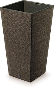 PRO Květináč FURU SQUARE ECO WOOD 24cm kávový