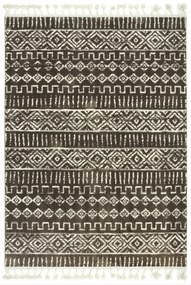 Kusový koberec Karof 2571A 23 Třásně hnědý krémový Rozměr: 140x190 cm