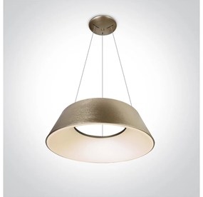 ONE Light 63058/BGL/W závěsné LED svítidlo, kartáčovaná zlatá, 60W, 3000K, ø60cm, IP20