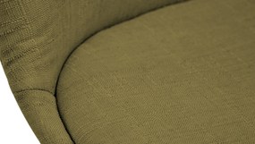 Konferenční židle Borneo V2 bílá konstrukce látka – zelená