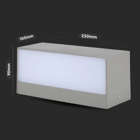 LED Venkovní nástěnné svítidlo LED/12W/230V 3000K IP65