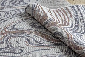 Dywany Łuszczów, Kusový koberec Sion Sisal Waves 2836 ecru/blue/pink – na ven i na doma, 140x190, vícebarevná, chodba / předsíň