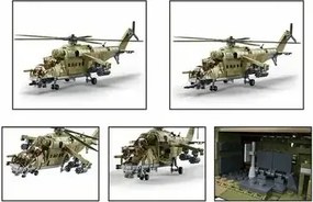 Sluban Model Bricks M38-B1137 Bojový vrtulník MI-24S / LEGO - kompatib