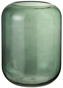 OnaDnes -20% Zelená skleněná váza J-line Cylin 29,5 cm