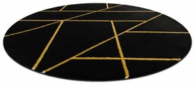 Kusový koberec Perl černý kruh 200cm