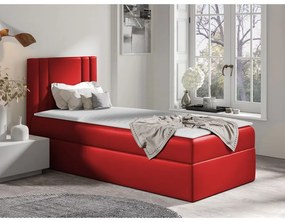 Jednolůžková postel Neresko Mini, Strana: levá, Rozměr postele: 100x200, Barva:: ekokůže Soft 020 (grafit)