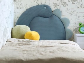 MINKO Čalouněná dětská jednolůžková postel DINO Zvolte barvu: Modrá, Zvolte rozměr: 120x200 cm
