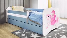Dětská postel Babydreams princezna a poník modrá