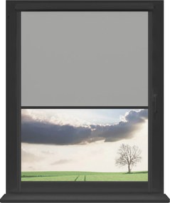 Dekodum Zatemňovací roleta v antracitové kazetě, barva látky Grey Šířka (cm): 36, Výška (cm): Balkonová (do 200 cm), Strana mechanismu: Práva