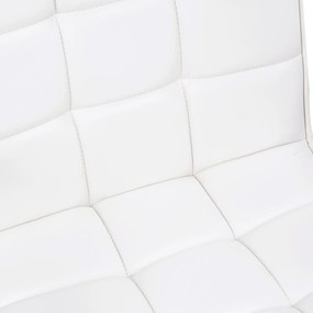 Kancelářská židle HOMCOM výškově nastavitelná 84-99H cm ergonomická otočná židle manažerská židle pro kancelář a domácí kancelář PU bílá | Aosom.de