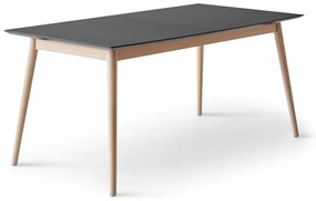 Rozkládací jídelní stůl s černou deskou a přídavnou deskou 100x210 cm Meza – Hammel Furniture