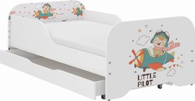 Wooden Toys Dětská postel MIKI 160x80 MALÝ PILOT