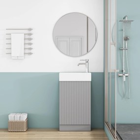 Volně stojící skříňka s umyvadlem Houseland Ruvin 46 cm šedá