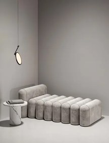 LED černý designový lustr Opi