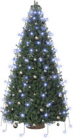 Světelná síť na vánoční stromek 150 modrých LED diod 150 cm 328866