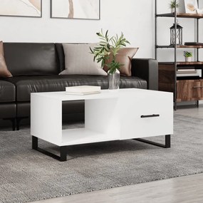 vidaXL Konferenční stolek 90 x 50 x 40 cm kompozitní dřevo [829237] Barva: Bílá